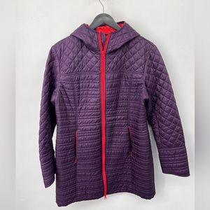 Title nine | Jackets & Coats | Title Nine Kismet Quilted Purple Car ...